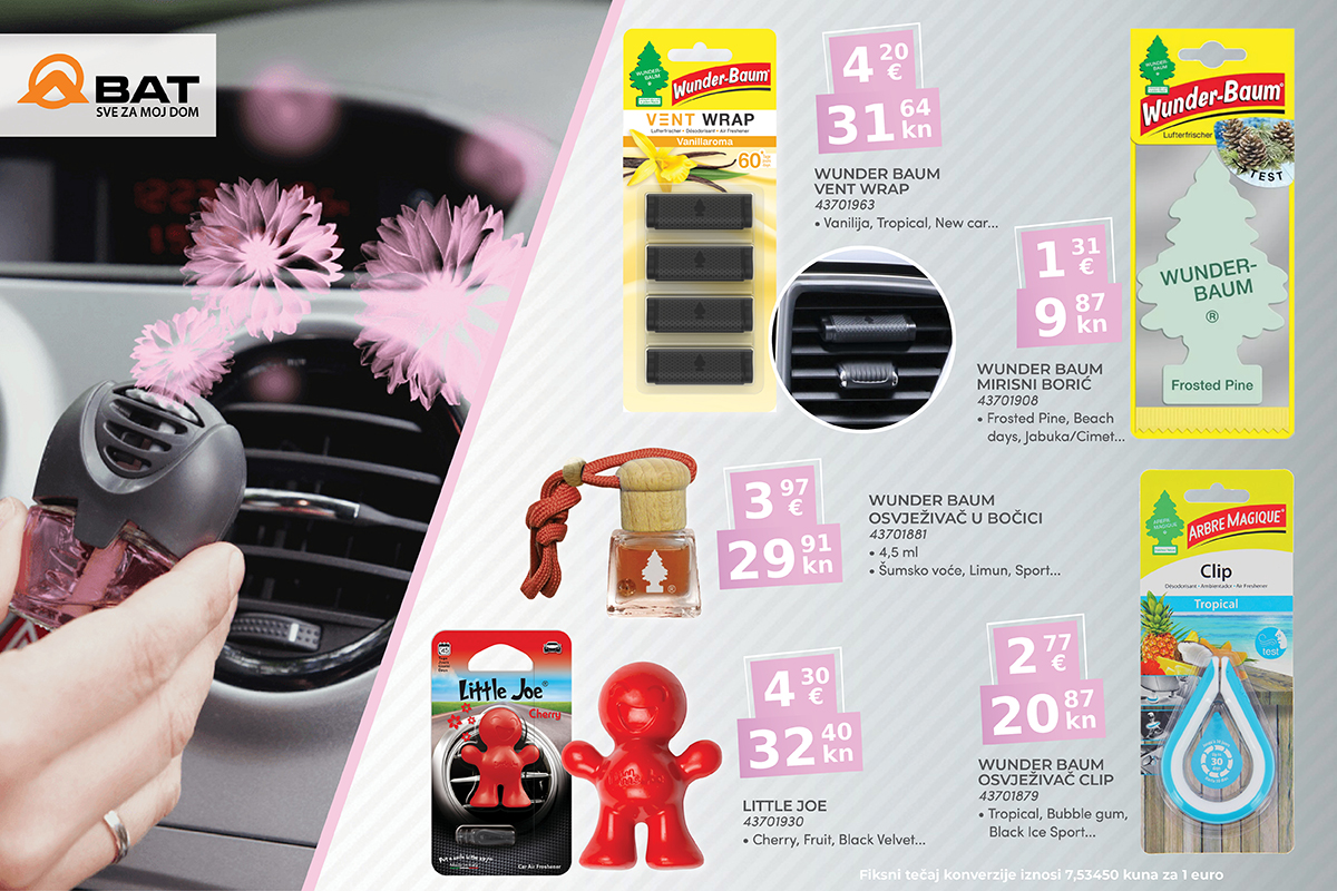 Neka vaš auto miriše kao nov - BAT prodajni centar