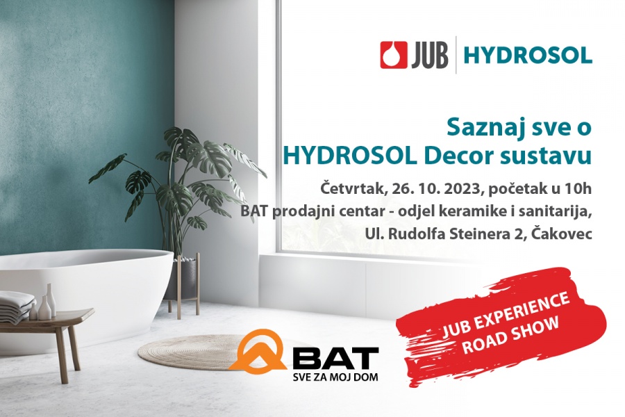 Prijavi se na radionicu JUB HYDROSOL Decor sustava za kupaonice - BAT ...